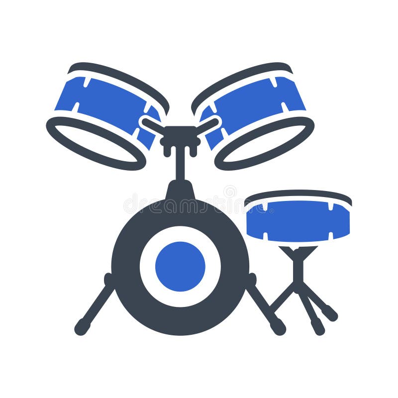 Drams Musical Instrument Icon Stock Vector - Illustration of symbol ...