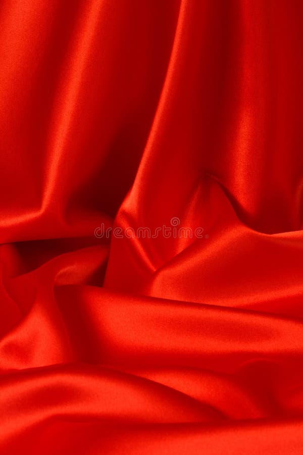 Bright Red Fabric with Large Folds for Background Stock Image - Image ...