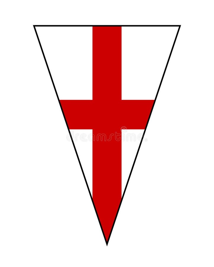 Drapeau Anglais Comme Triangle De Roulement Illustration de Vecteur ...