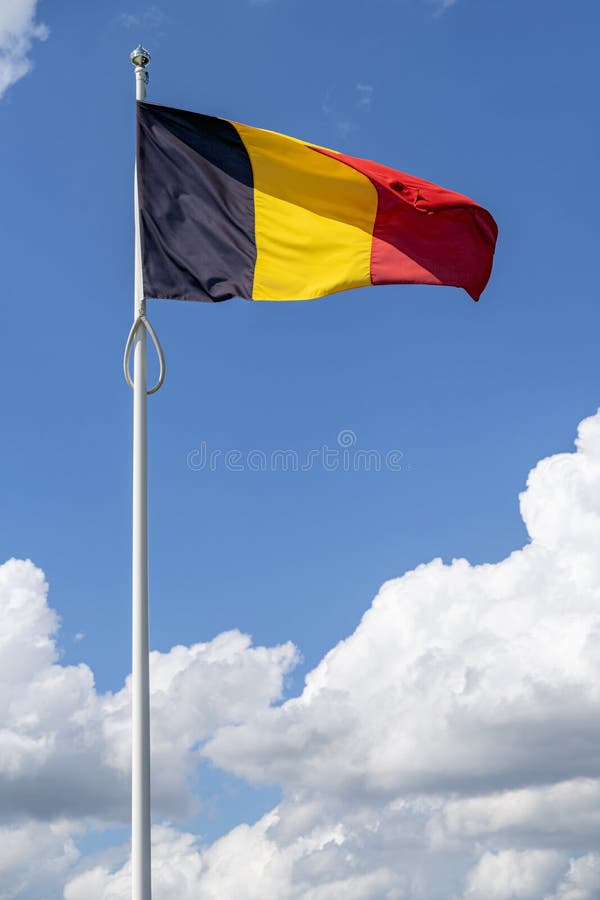 Drapeau belge photo stock. Image du indicateur, population - 250075504