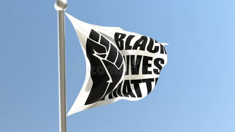 Drapeau Blm Agitant Dans Le Vent. Banque De Vidéos - Vidéo du américain ...