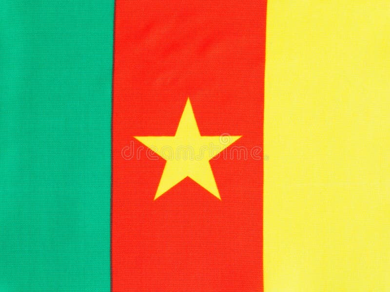Drapeau camerounais plat image stock. Image du cameroun - 309433589
