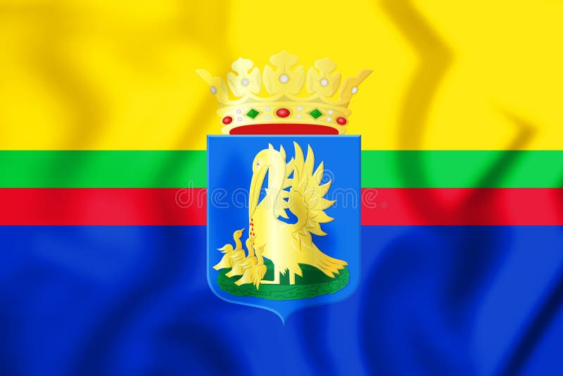 Drapeau De Appingedam Groningen Pays-bas Illustration 3d Illustration Stock - Illustration du ...