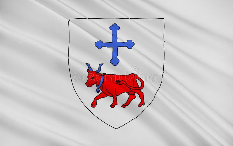 Drapeau de Bearn, France illustration stock. Illustration of onde ...