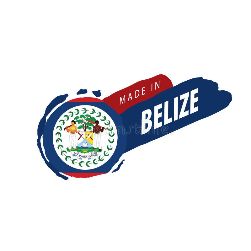 Drapeau De Belize, Illustration Vectorielle Sur Fond Blanc Illustration ...