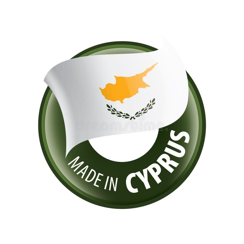 Drapeau De Chypre, Illustration Vectorielle Sur Fond Blanc Illustration ...