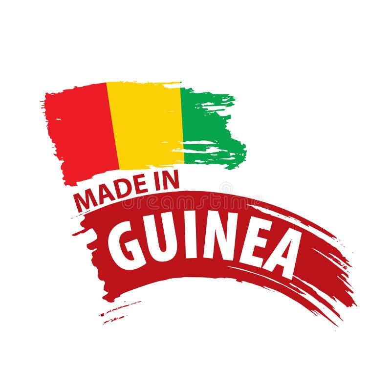 Drapeau De Guinée, Illustration Vectorielle Sur Fond Blanc Illustration ...