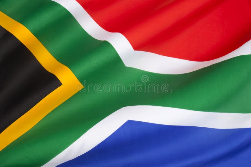 Drapeau De L'Afrique Du Sud Image stock - Image of course, africain ...