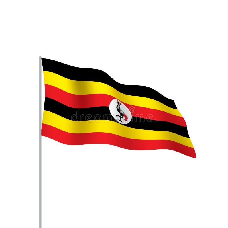 Drapeau De L'Ouganda, Illustration De Vecteur Illustration de Vecteur ...