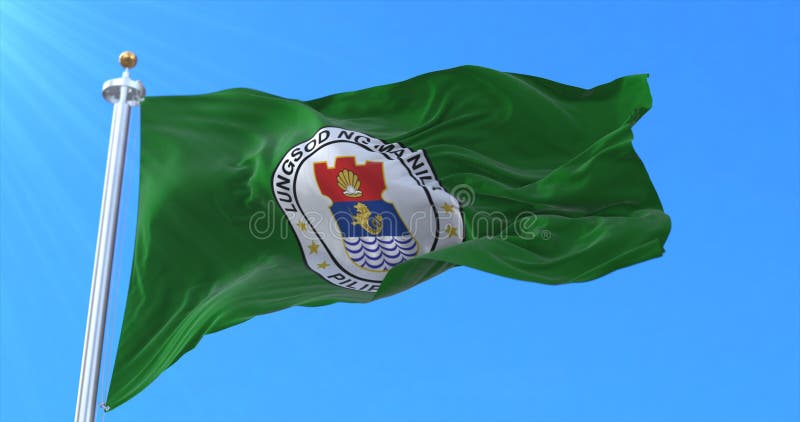 Drapeau De La Capitale De Manila Philippines Illustration Stock ...