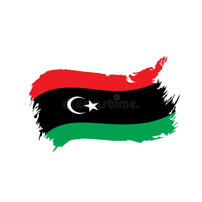 Drapeau De La Libye, Illustration De Vecteur Illustration Stock ...