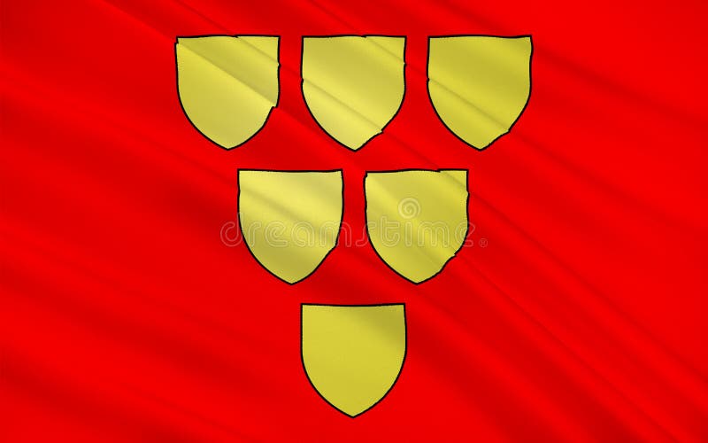 Drapeau De La Mayenne, France Image stock - Image du cordon, loire ...