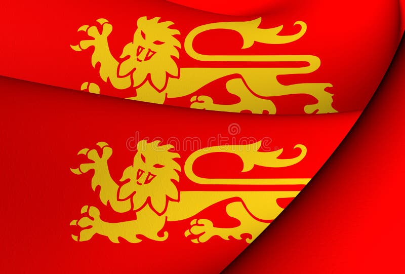 Drapeau De La Normandie, France Illustration Stock - Illustration du ...