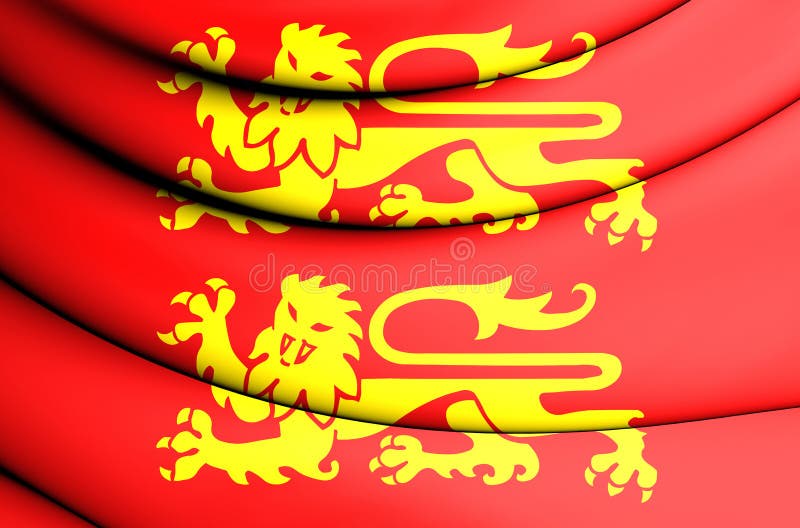 Drapeau De La Normandie, France Illustration Stock - Illustration of ...