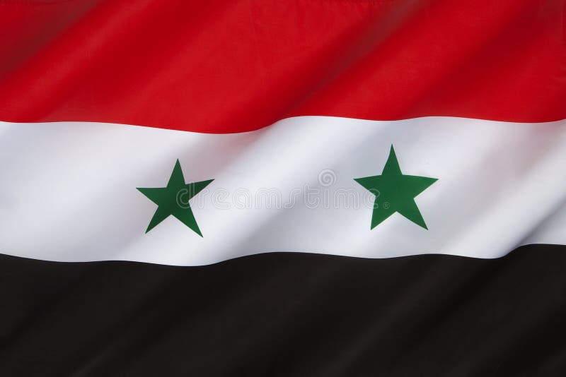 Drapeau De La Syrie - Moyen-Orient Photo stock - Image du syria, pays ...