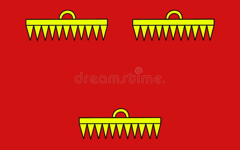 Drapeau de Rethel, France illustration stock. Illustration du tissu ...