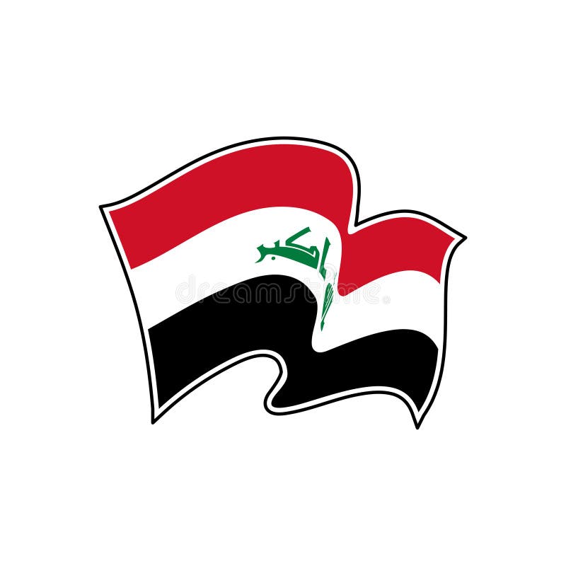 Drapeau De Vecteur De L'Irak Symbole National De L'Irak Illustration de ...