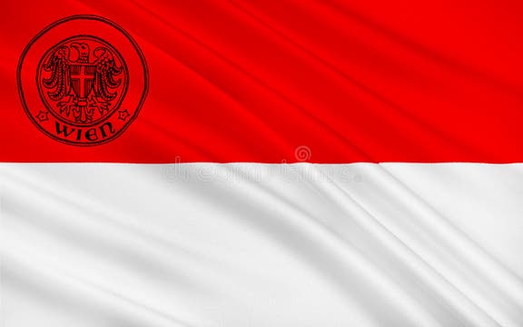 Drapeau De Vienne, Autriche Illustration Stock - Illustration du sports ...