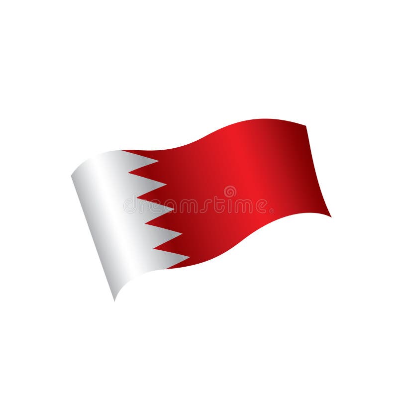 Drapeau Du Bahrain, Illustration De Vecteur Illustration de Vecteur ...