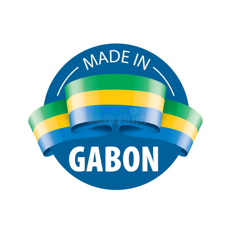 Drapeau Du Gabon, Illustration Vectorielle Sur Fond Blanc Illustration ...