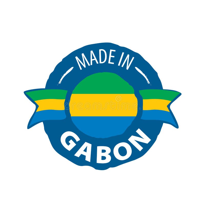 Drapeau Du Gabon, Illustration Vectorielle Sur Fond Blanc Illustration ...