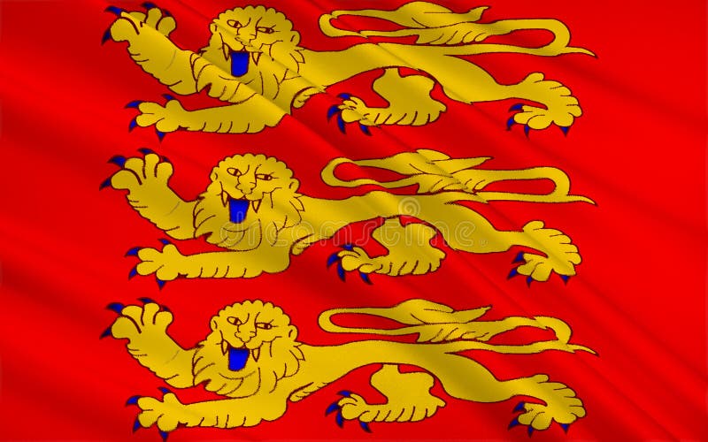 Drapeau du Haute-Normandie illustration stock. Illustration du concept ...