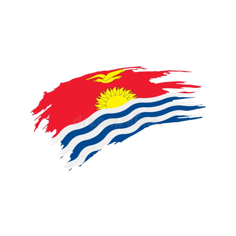 Drapeau Du Kiribati, Illustration De Vecteur Illustration de Vecteur ...