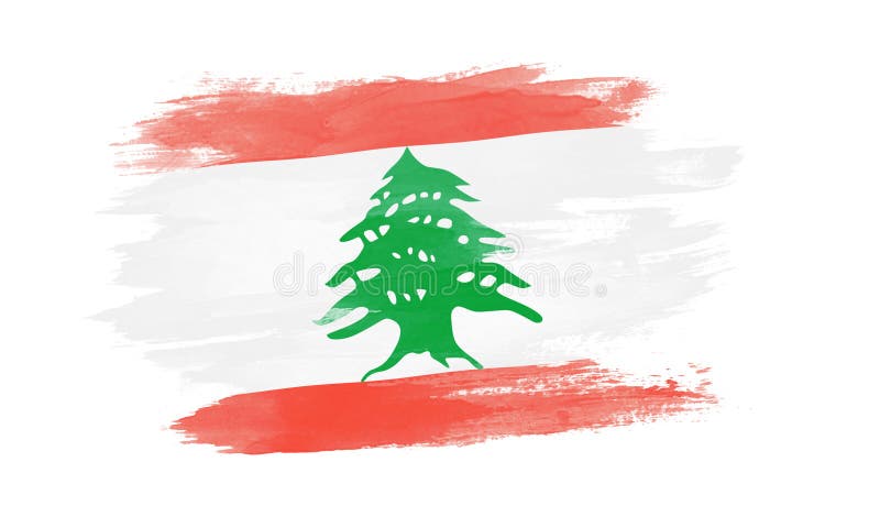 Drapeau du liban trait photo stock. Image du nationale - 238207492