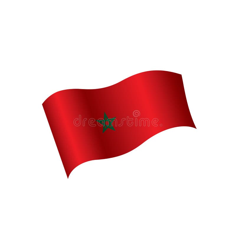 Drapeau Du Maroc, Illustration De Vecteur Illustration Stock ...