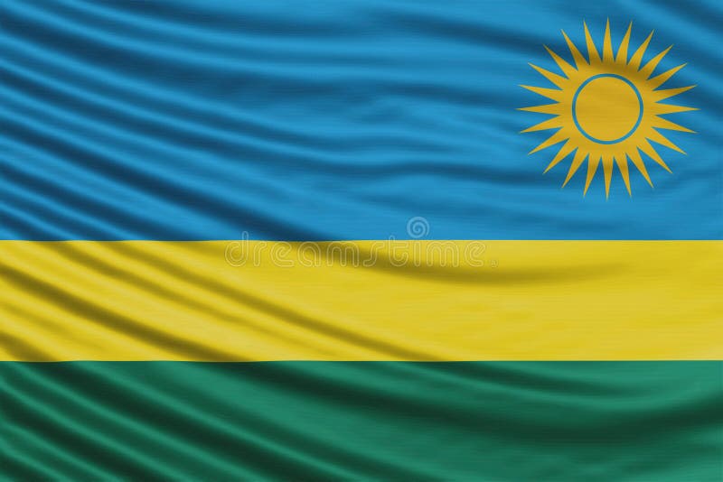 Drapeau Du Rwanda Gros Plan Illustration Stock - Illustration du ...