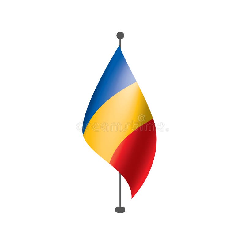 Drapeau Du Tchad, Illustration De Vecteur Illustration de Vecteur ...