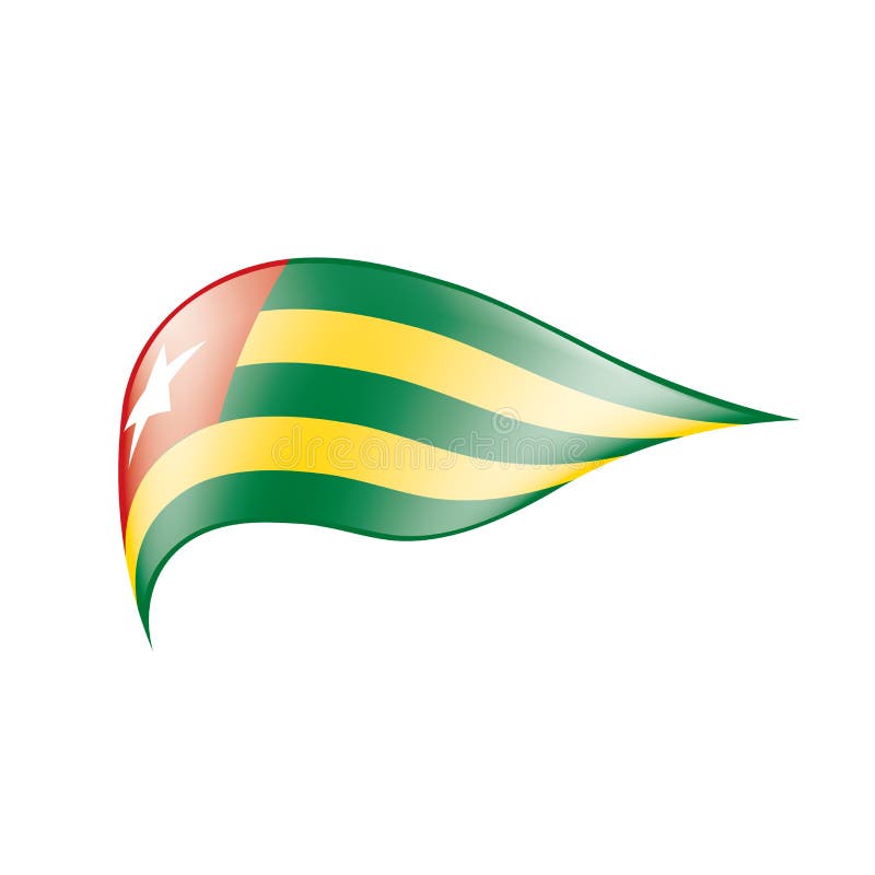 Drapeau Du Togo, Illustration De Vecteur Illustration Stock ...