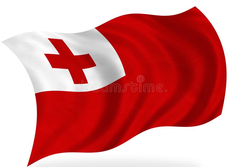 Vecteur De Drapeau Du Tonga Illustration de Vecteur - Illustration du ...