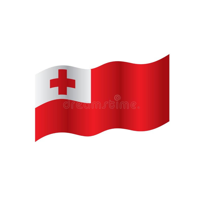 Drapeau Du Tonga, Illustration De Vecteur Illustration Stock ...