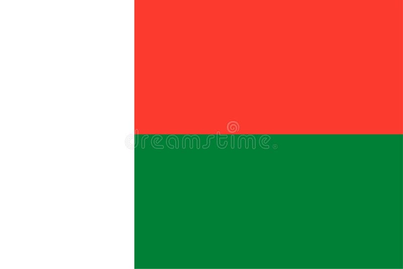 Drapeau Malgache De Madagascar Illustration Stock - Illustration du ...