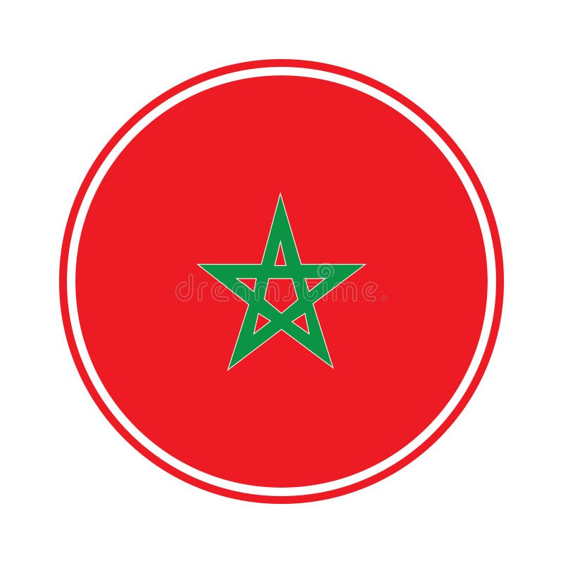 Drapeau marocain illustration de vecteur. Illustration of pays - 304680679