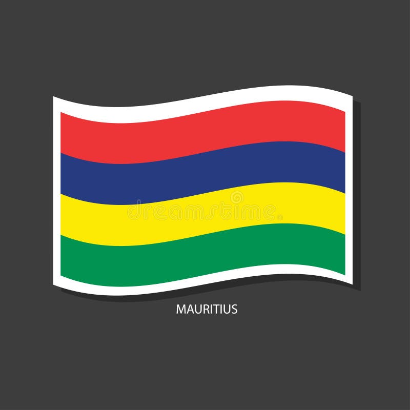 Drapeau Mauritius Vectoriel Version Drapeaux Agitant Illustration de ...