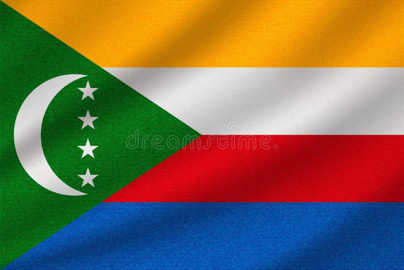 Drapeau National Des Comores Illustration de Vecteur - Illustration du ...