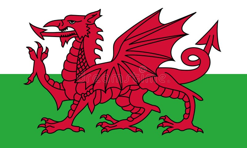 National Wales Drapeau Couleurs Officielles Et Proportion Correctement ...