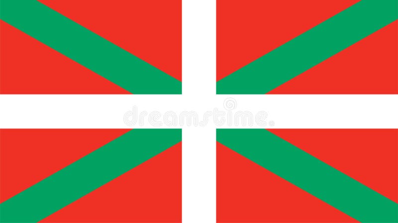 Drapeau Officiel Du Pays Basque Illustration de Vecteur - Illustration ...