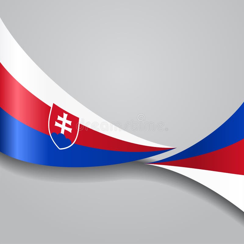 Drapeau Onduleux Slovaque Illustration De Vecteur Illustration de ...