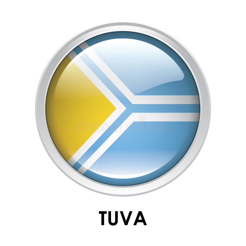 Drapeau rond de touva illustration stock. Illustration du objet - 260762092