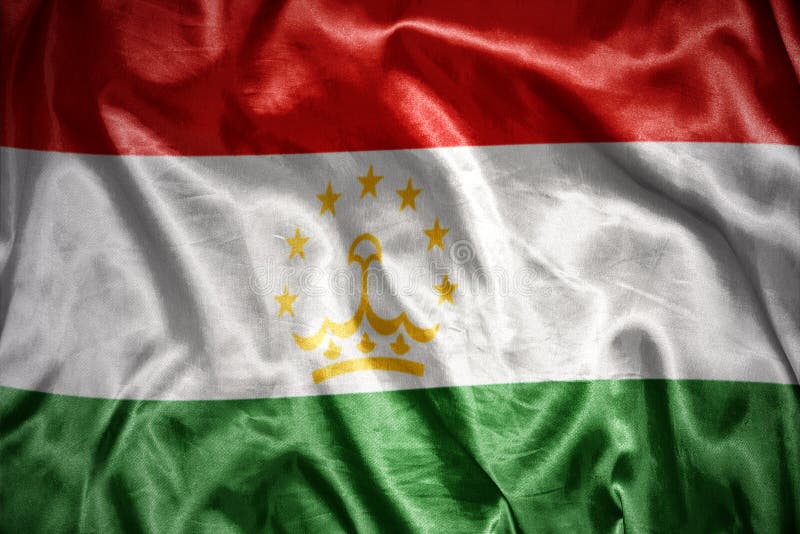 Drapeau tadjik brillant illustration stock. Illustration of personne ...