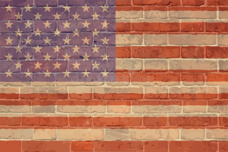 Drapeau usa illustration de vecteur. Illustration du insignes - 232598889