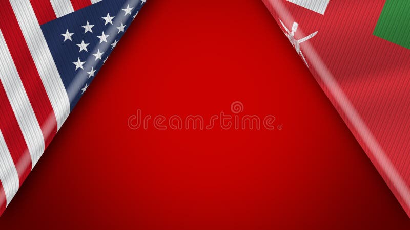 Drapeaux Dash Dash 3d D'oman Et De Russie Illustration Stock ...