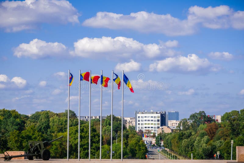 Drapeau National De La Roumanie - L'Europe De L'Est Photo stock - Image ...