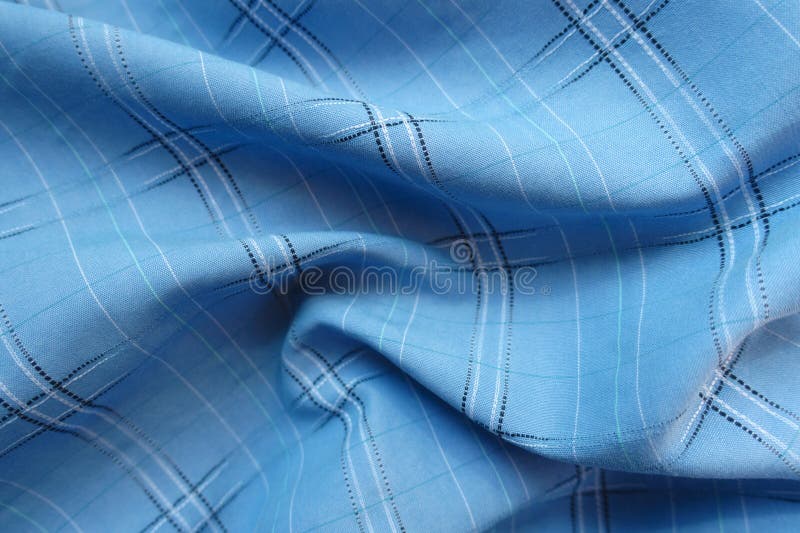 Draped Sky Blue Checkered Modal Fabric Stock Photos - Free & Royalty ...