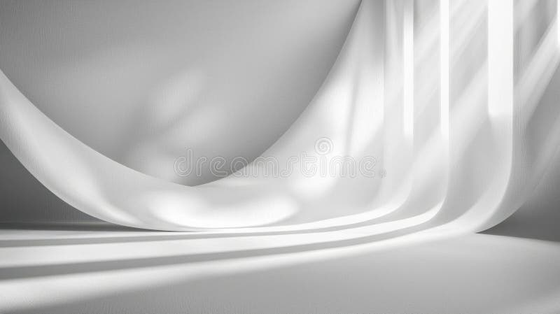 Draped Fabric with Light, Shadow, and Room Stock Illustration ...