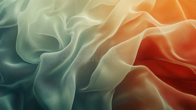Draped Fabric Showing Gradient Color Transition Stock Illustration ...