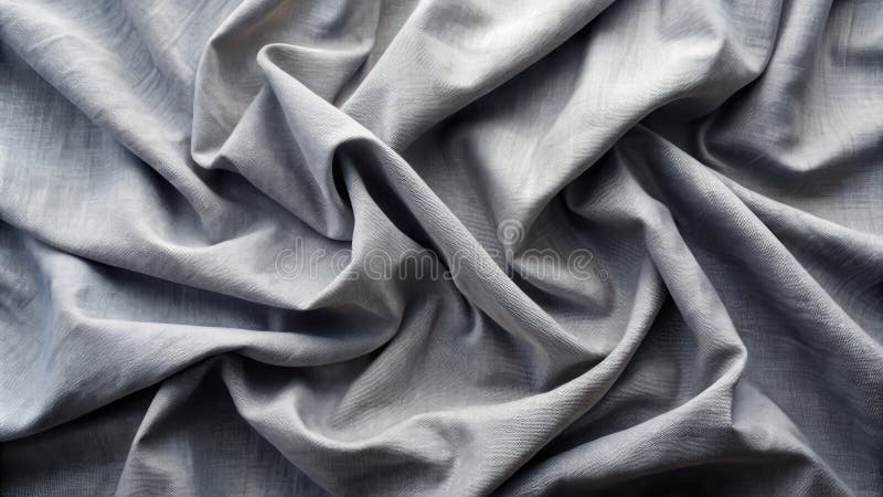 Draped Grey Fabric Texture Soft, Wrinkled, and Elegant Surface ...